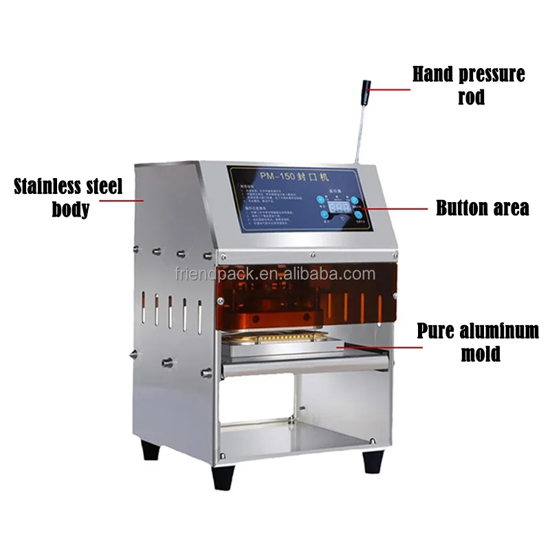 Semi Automatic Table Top Food Induction Heat Sealer