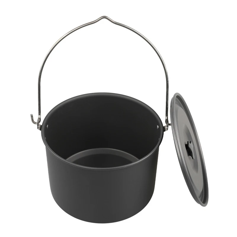 URPOOL 8.5L Aluminum Camping Pot - Perfect for Outdoor Cooking