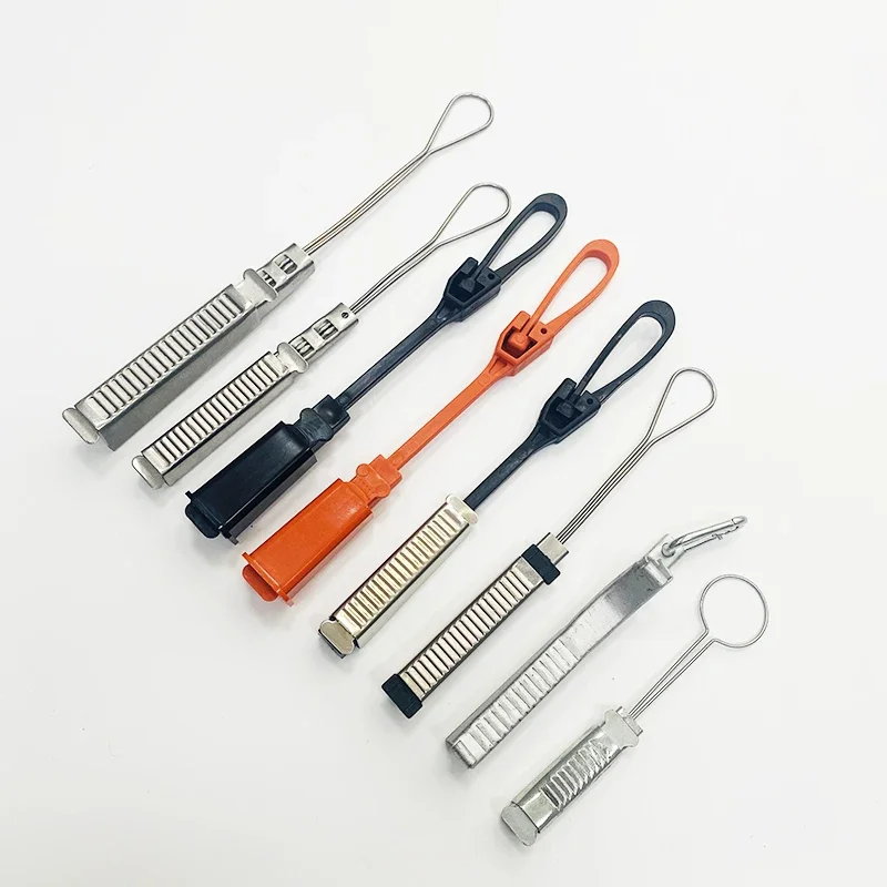 Ftth Fiber Optic Tension Clamp Clamp For Fiber Drop Cable Fiber Optic ...