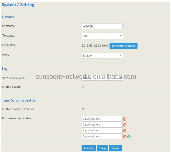 Small IP PBX AIO100 Wifi Voip Product for Small Business