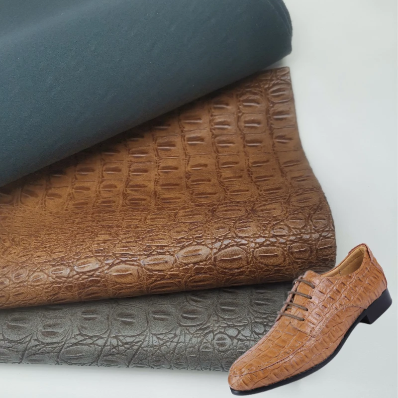 1.2mm Thickness Customize Crocodile Skin Pattern Embossed Synthetic ...