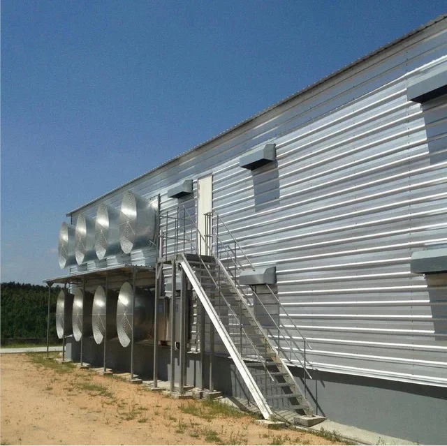 Commercial Steel Frame Broiler Poultry Farm Shed Designs