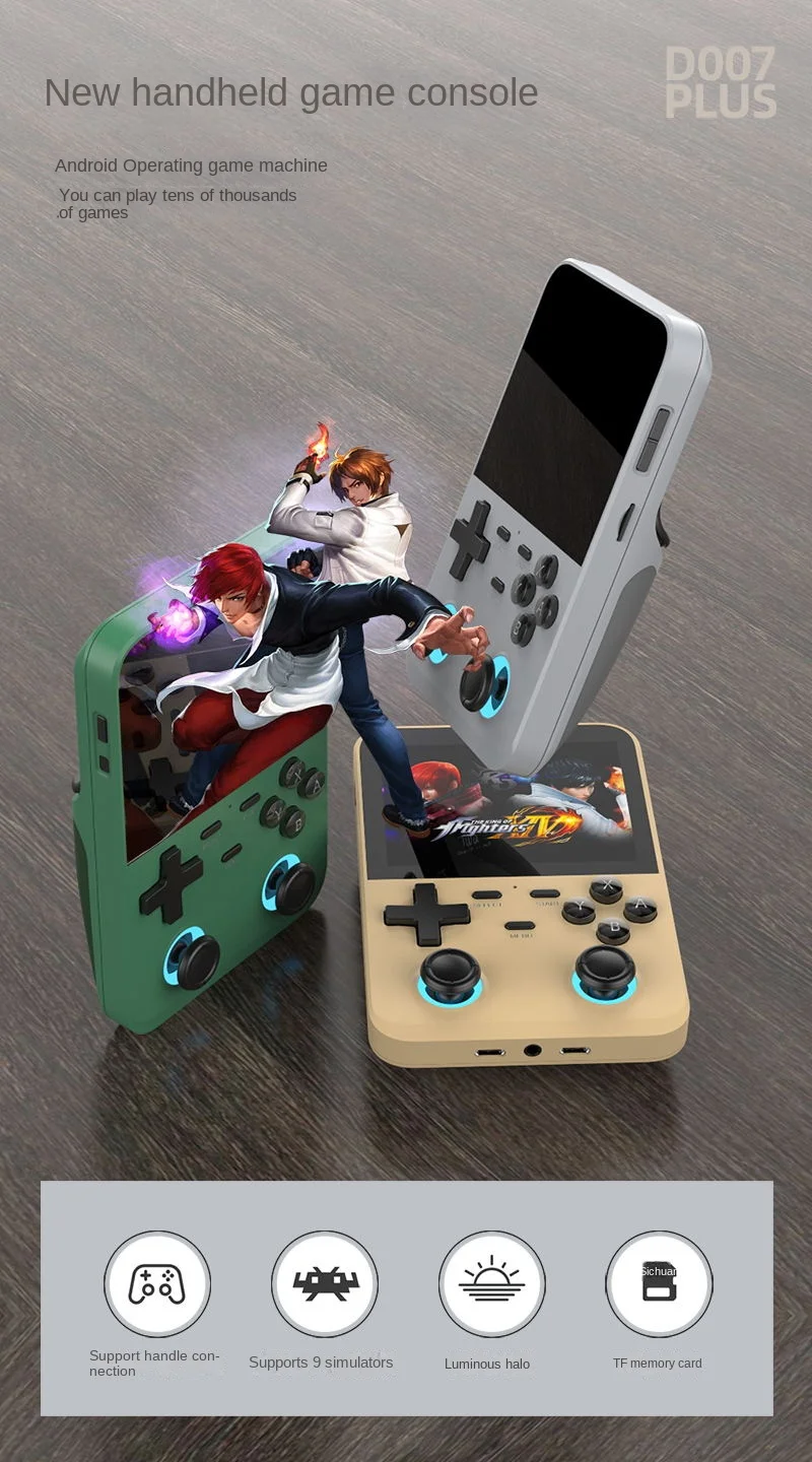 Portable 3.5 Inch D007 Open Source Retro Video Game Console Handheld Super Console For Gamers ...