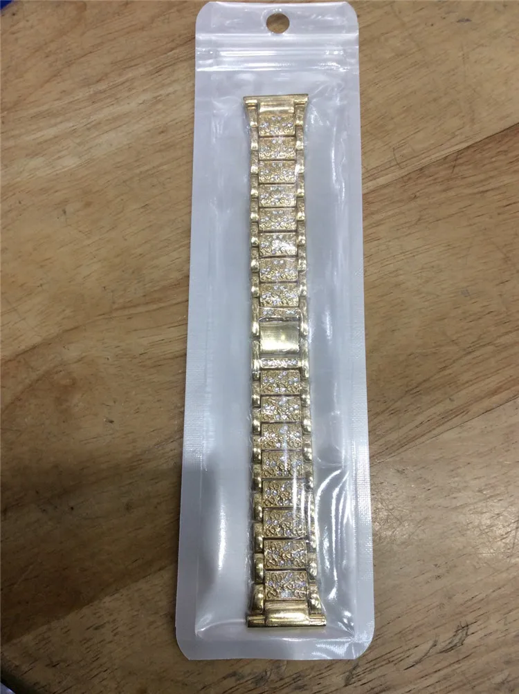 Stainless Steel Smart Watch Case Mod Kit Silicone Strap For Apple Watch ...