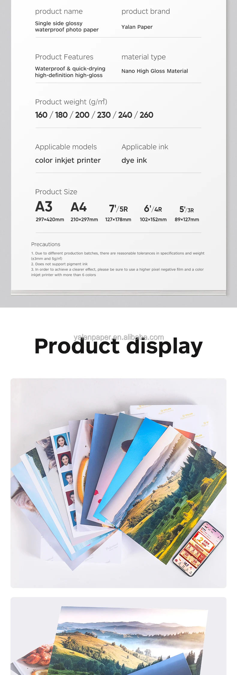 Wholesale Inkjet Printable A4 Sticker Sheets - Glossy Photo Paper