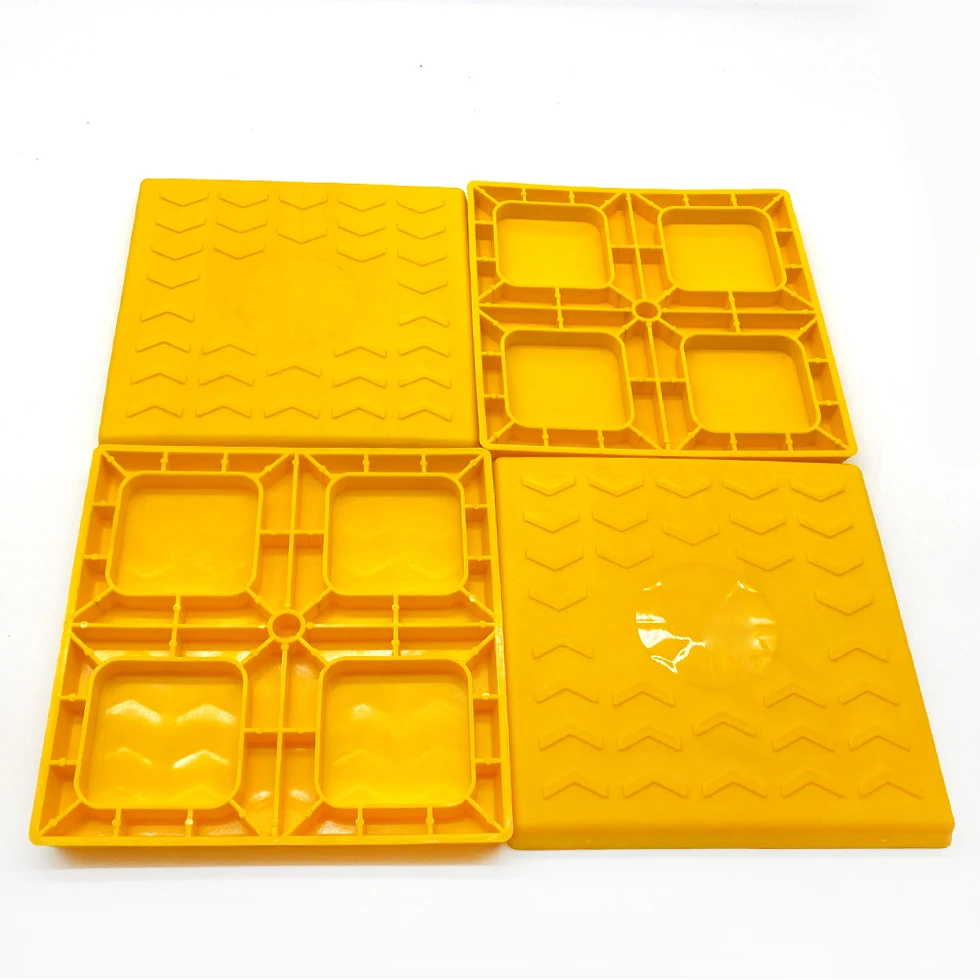Hdpe Plastic Pad Trailer Caravan Lifting Interlock Wheel Chock Blocks ...