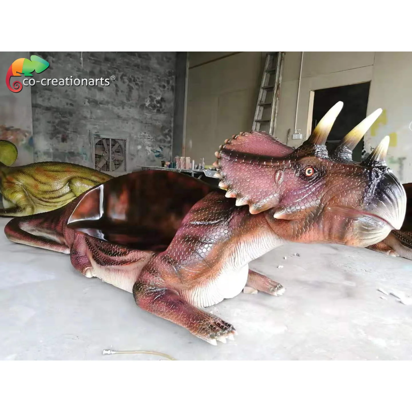 Park Entertainment Equipment Fiberglass Dinosaur Bench - Buy Dinosaur ...