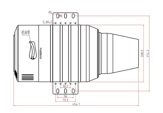 SWIWIN SW800Pro 80KG Brushless Turbine Engine for RC Aircraft ...
