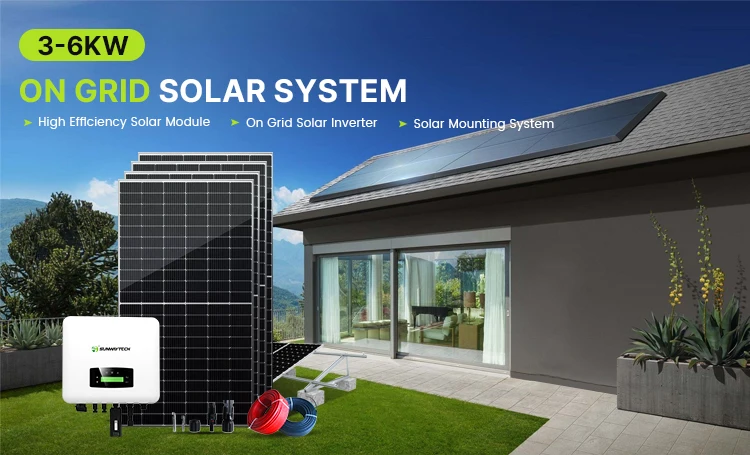 Customized 5000w 5kva On Grid Solar Home System Kits Split Phase With ...