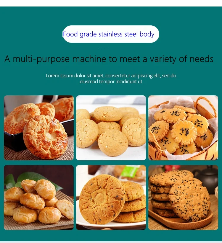 Stainless Steel Soft Biscuit Making Machine Biscuit Dough Forming ...