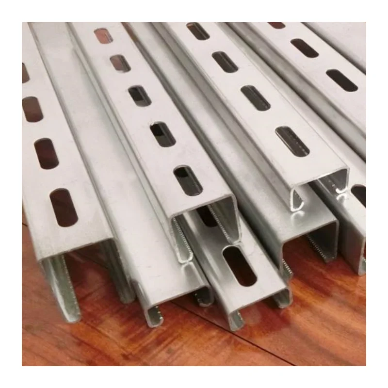 Slotted Galvanized Steel Unistrut C Channel Zam Steel Strut Bracket ...