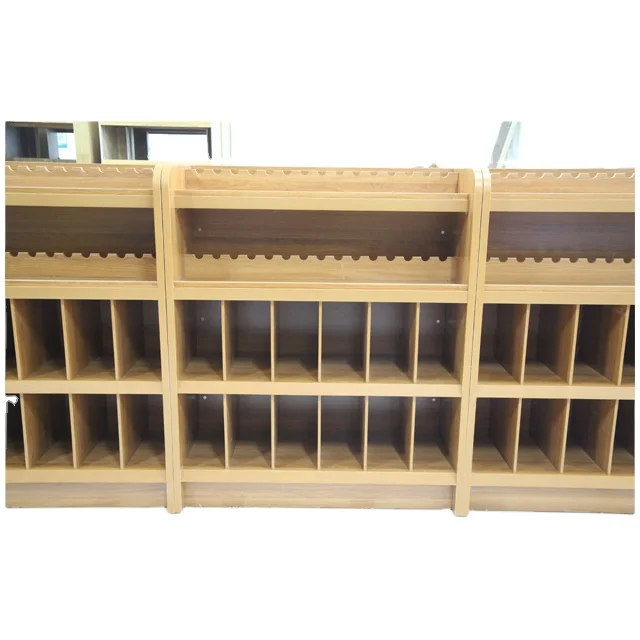 Wooden Retail Store Rack - Supermarket Gondola Shelving