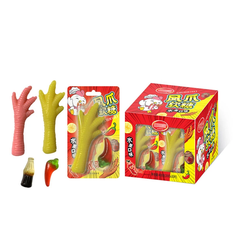 Claw Fruit Soft Candy Multicolored Jelly Candy Halal Gummy Candy - Buy ...