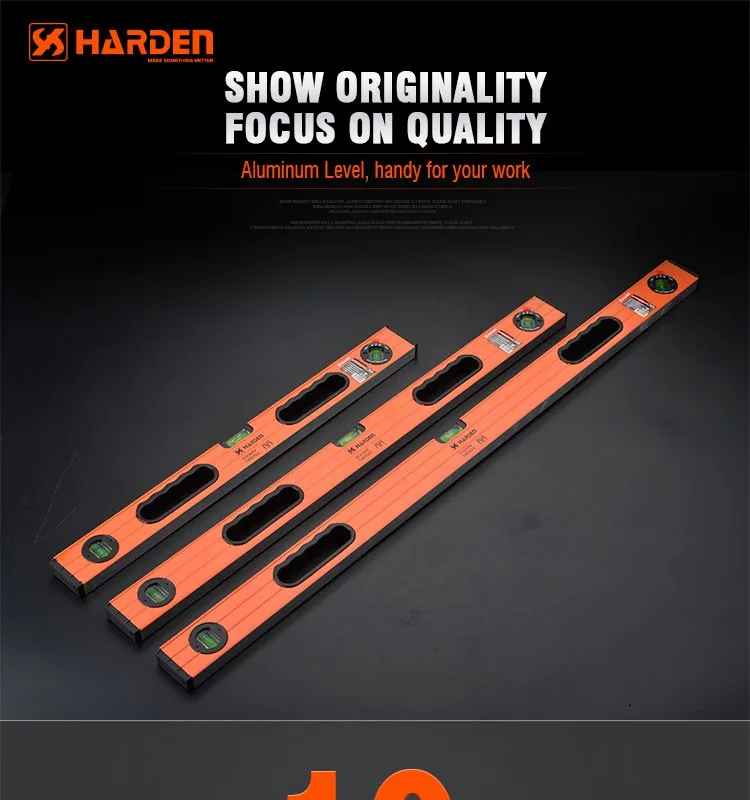 Professional Custom 600 800 1000mm Aluminum Spirit Level With Rubber ...