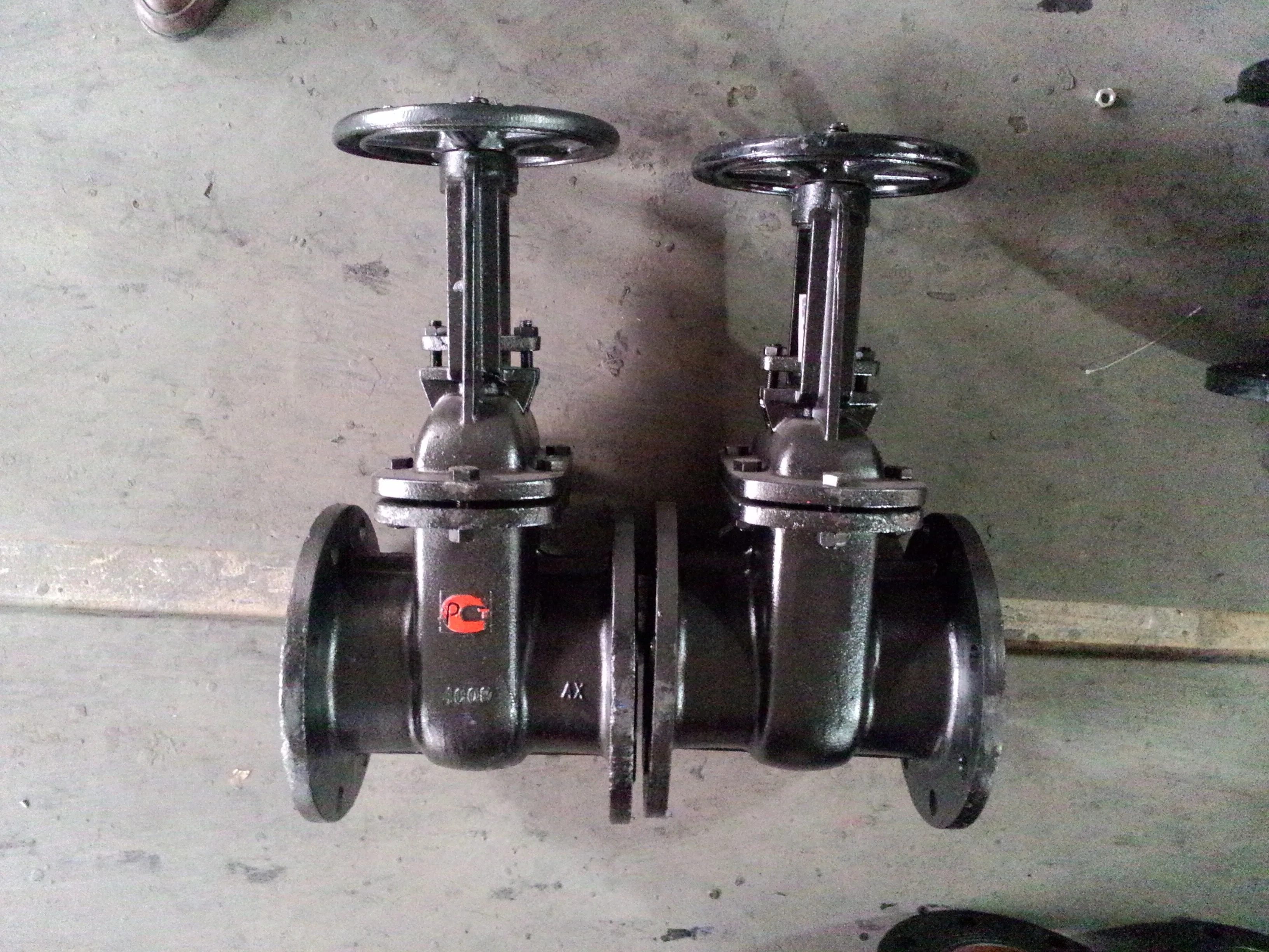 GOST Standard Cast Iron Gate Valve Flange End Rising Stem Soft and Hard ...