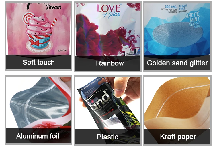 Custom Reseal Plastic Aluminum Foil Dry Food Packaging Stand Up Pouch ...