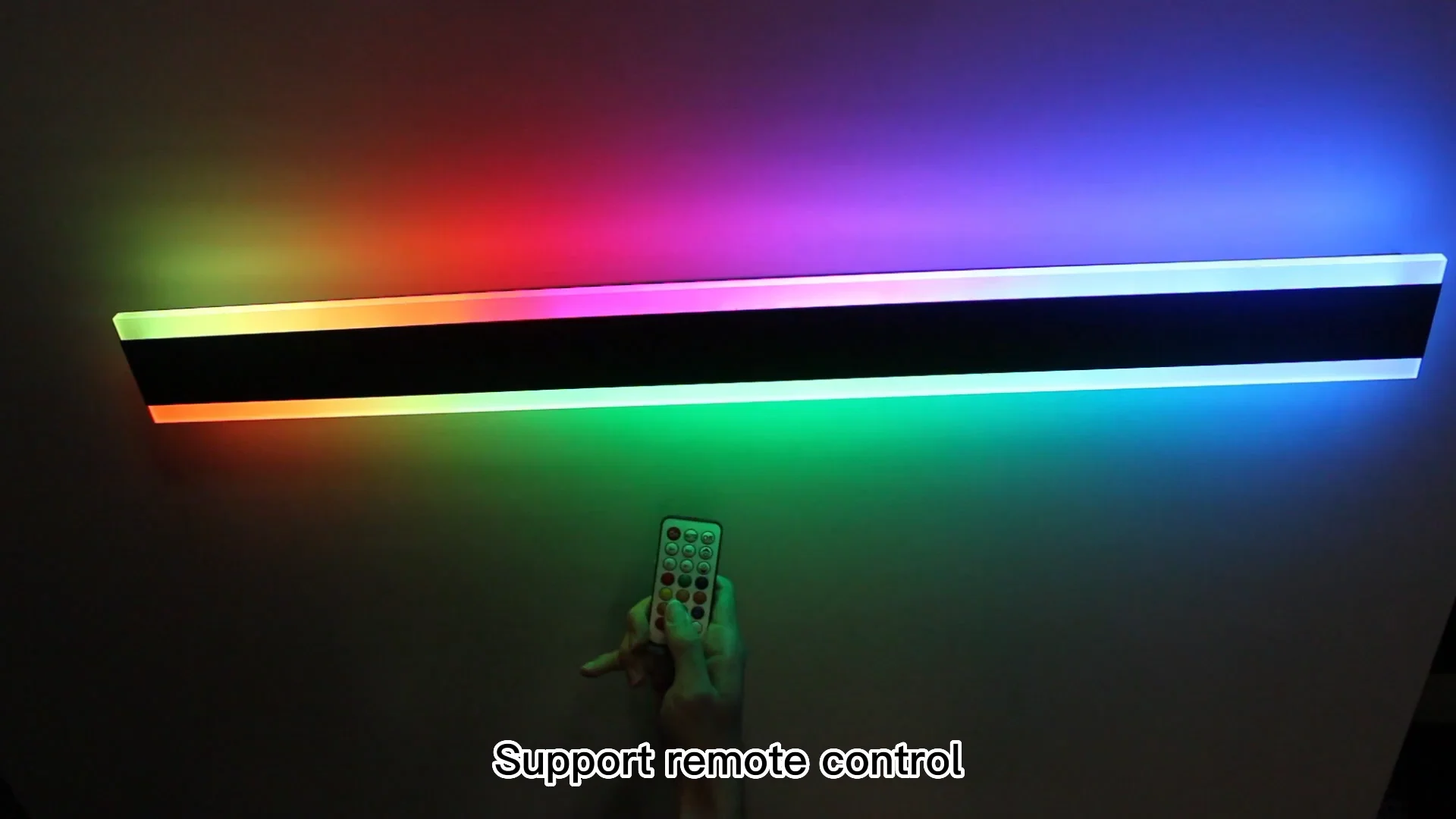 Lnjami 110v 220v Rgb Color Changing Ip65 Led Wall Light Linear Long ...