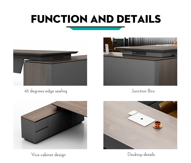 Modern Office Desk - CEO Desk - Luxury & Functionality