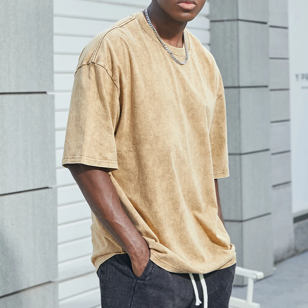 Shop Our 240GSM Premium Cotton Acid Wash Vintage Men T Shirts