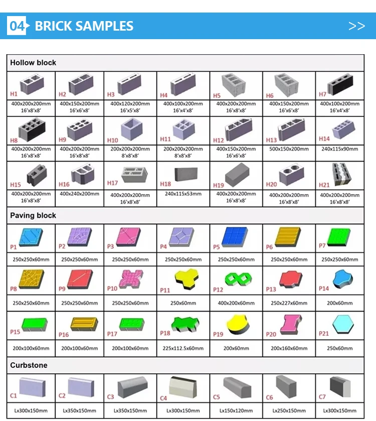 LONTA QT4-15 Hydraulic Interlock Paver Machine - High Prod
