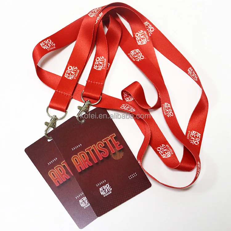Kofei Customized Lanyards Full Color Printing Work Id Card Holder ...