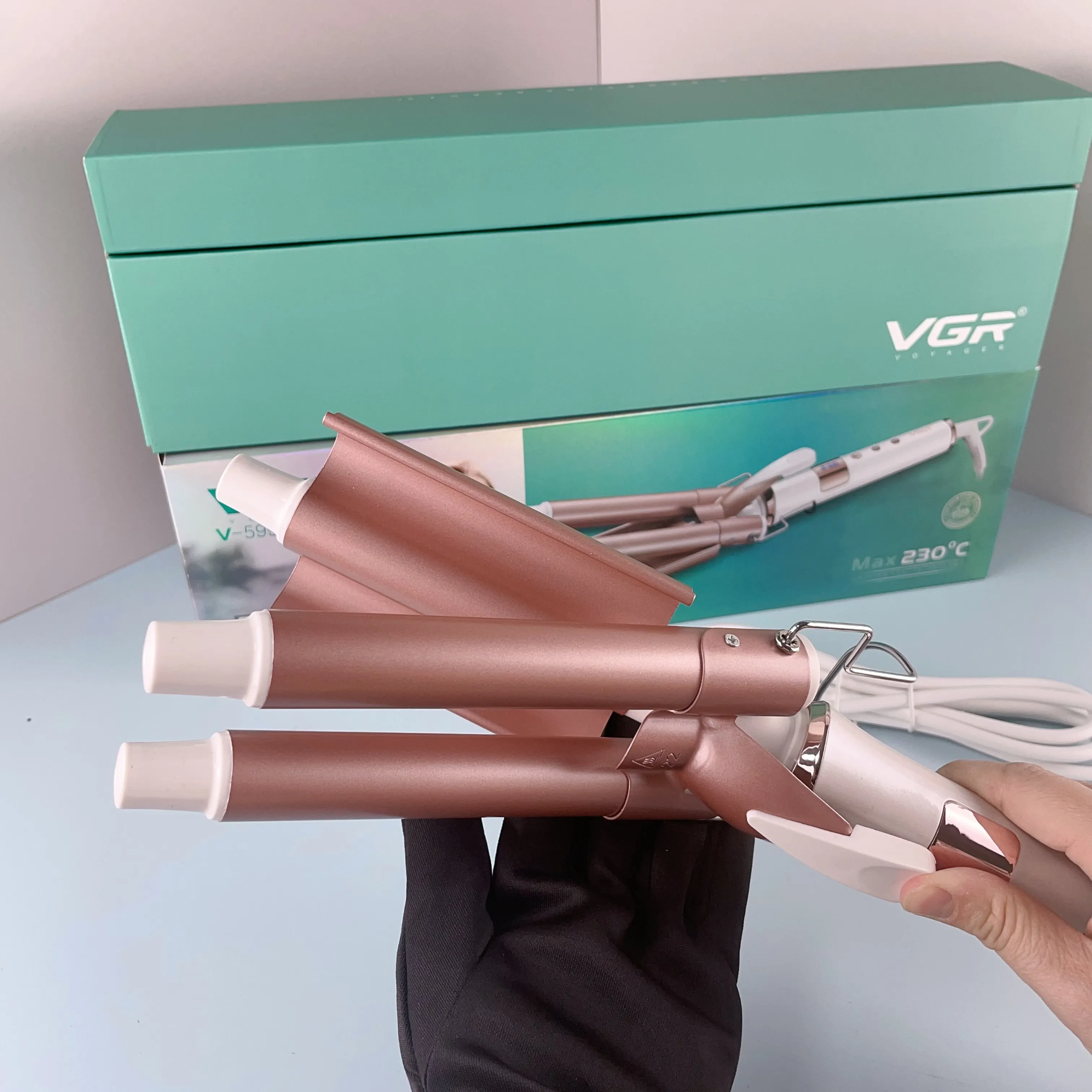 Vgr V-599 Professional Hair Curling Iron Electric Ceramic Coating Automatic Hair Curler Rotating ...