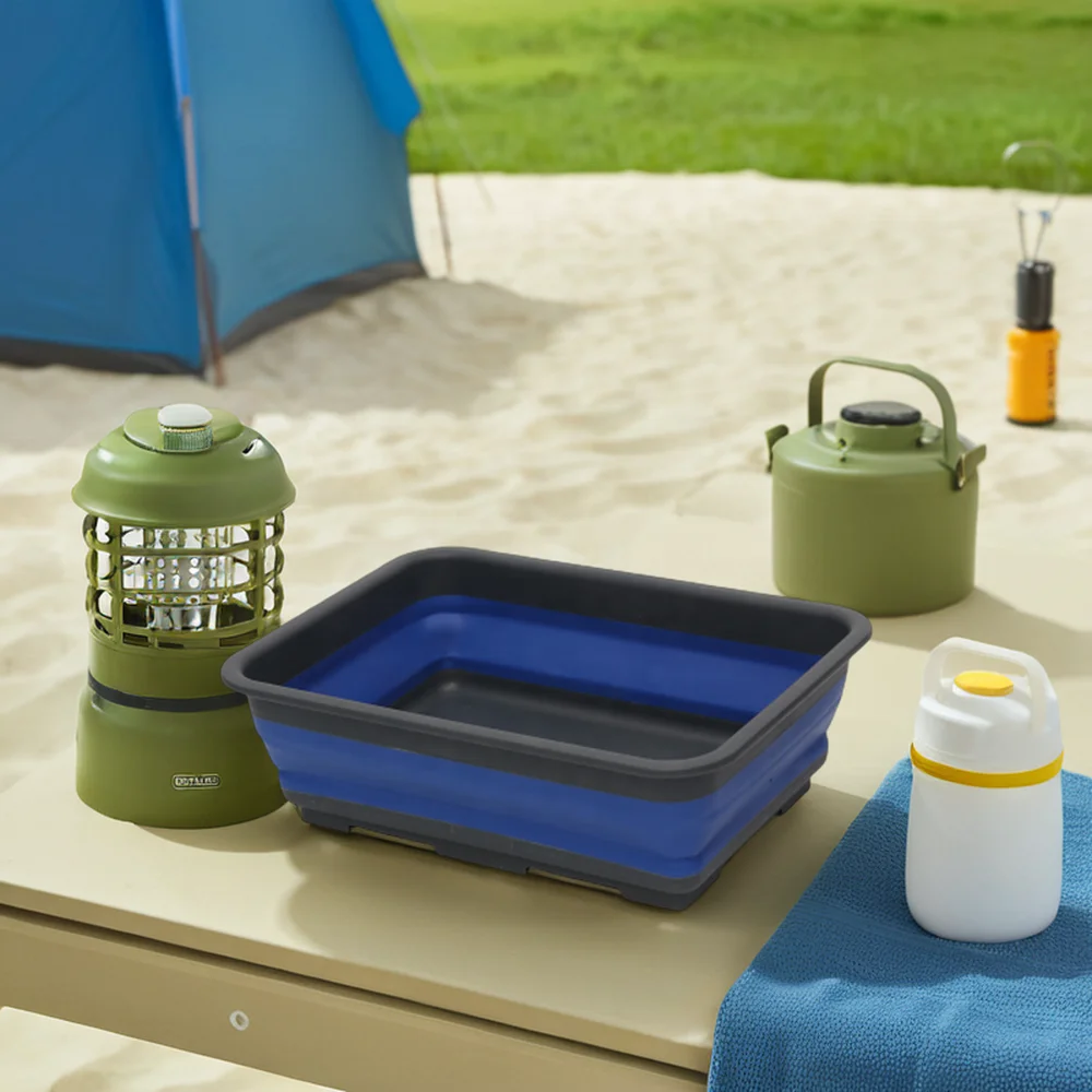 7-litre Multifunctional Rectangular Plastic Basin For Household Storage ...