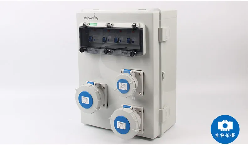 Saip 16a 2p+e 230v Industrial Combination Socket Box With Plug - Buy ...