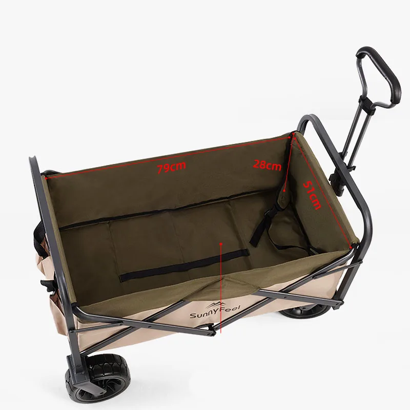 Adjustable Multi-color Stall Trailer Folding Pushcart Portable Camp Car ...