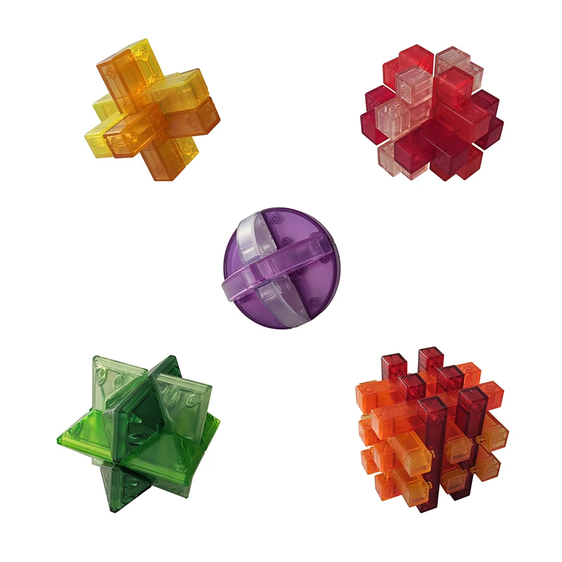 Educational Intellectual Exercise Colorful 3d Puzzle Toy Brain Teaser ...
