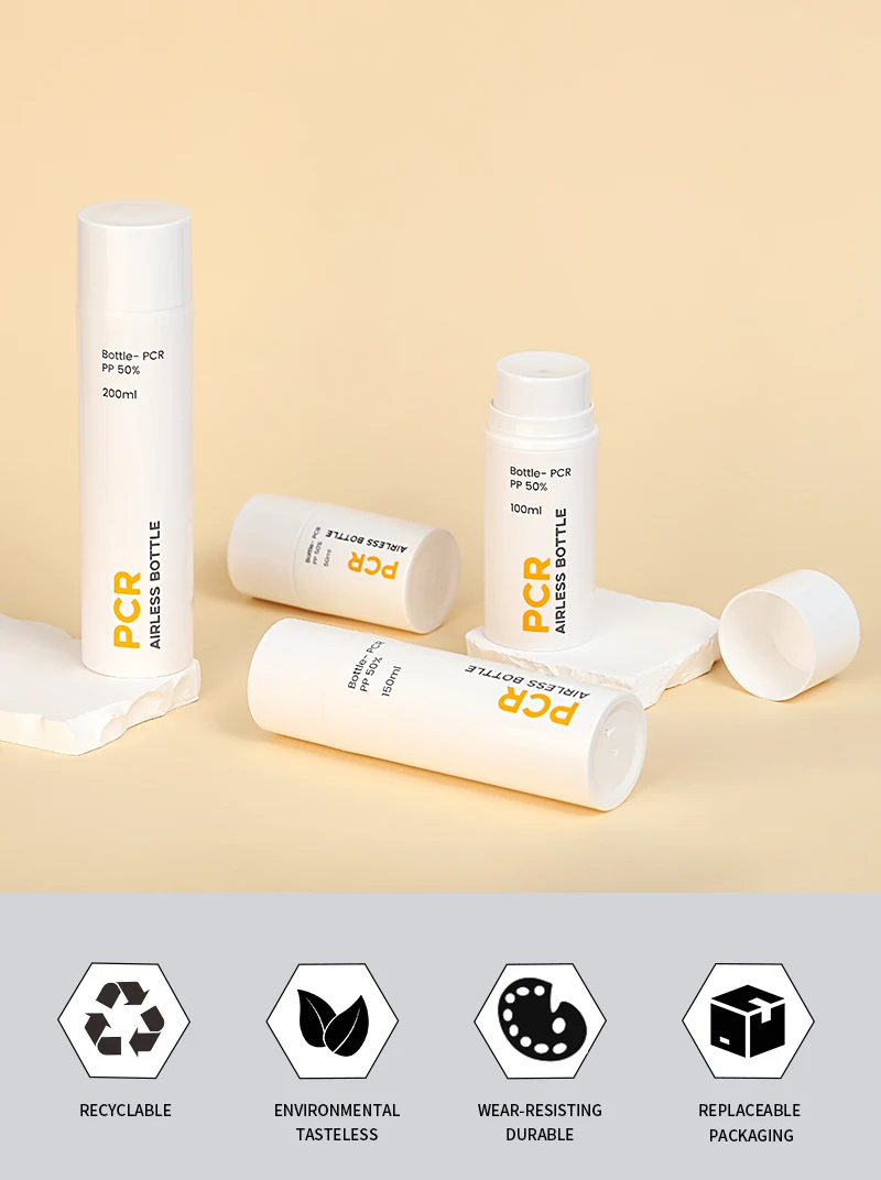 New Product Cosmetic Pcr Airless Pump Bottle Pcr Cosmetic Pump Bottle ...