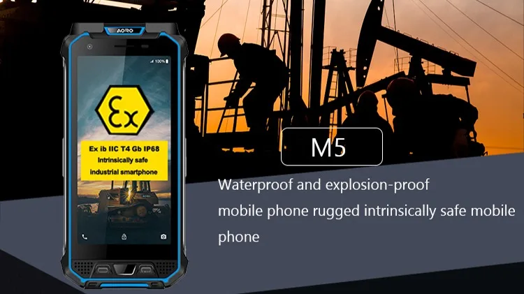 Industrial Atex Phone Certificate Intrinsically Safe Rugged Smartphone Shockproof Android ...