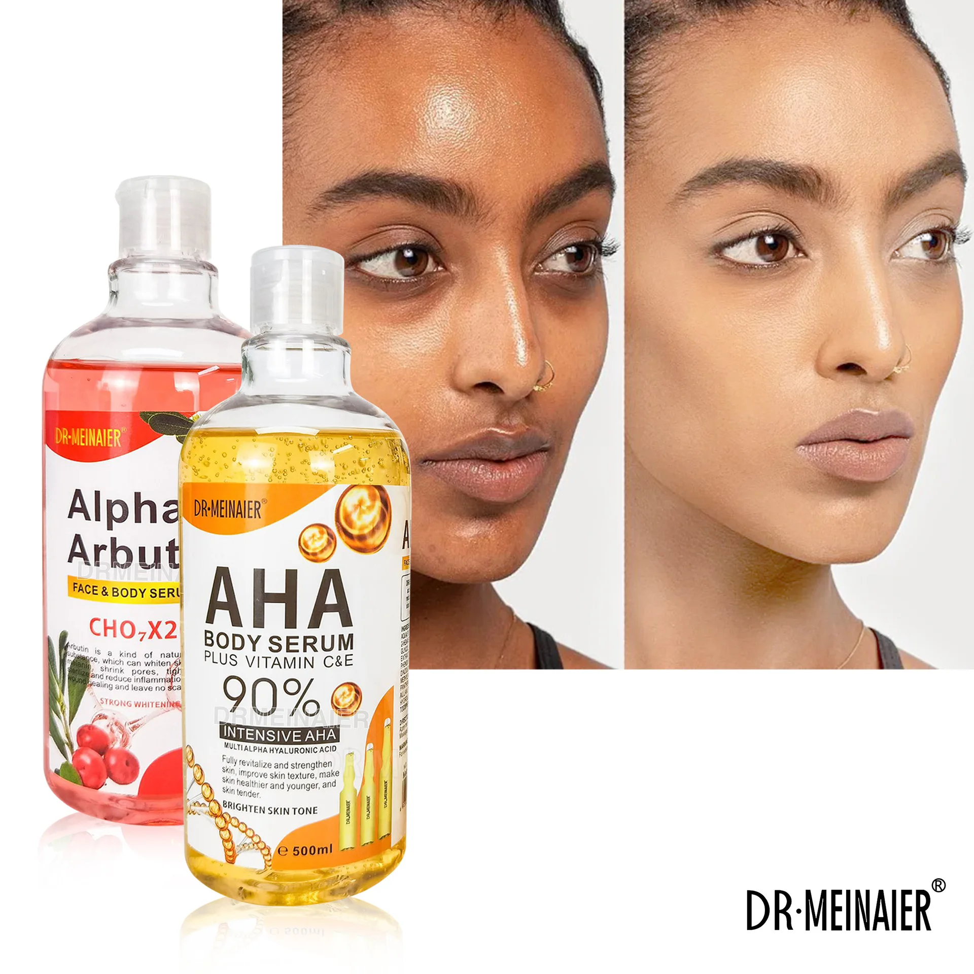 Best Whitening Serum Vitamin C Aha Arbutin Serum Skincare Face Body ...