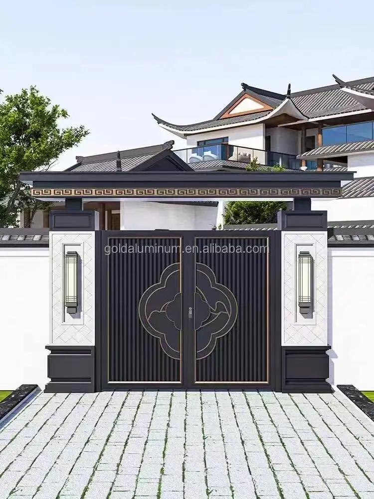 Modern House Design Aluminum Metal Sliding Door Electric Garden Door ...