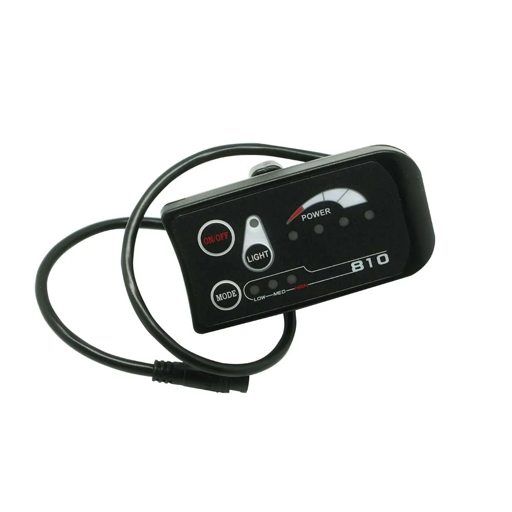 810 Led Display Electric Bike Waterproof Sm Plug 36v Electric Bicycle Parts Cycling Speed Meter ...