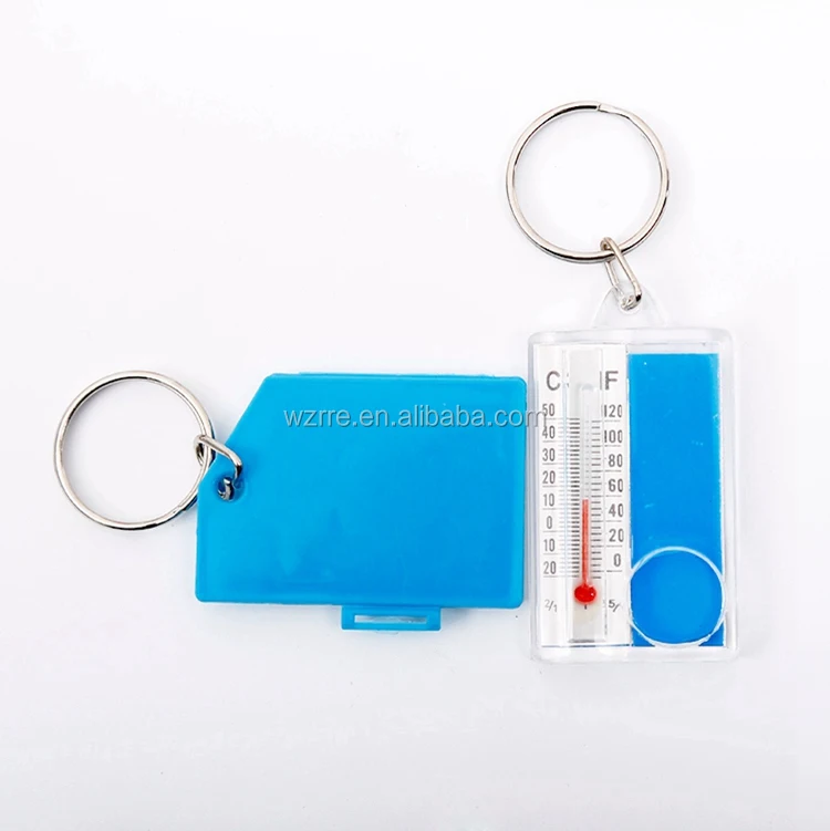 Custom Acrylic Thermometer Tag Keychain - Lightweight & Waterproof