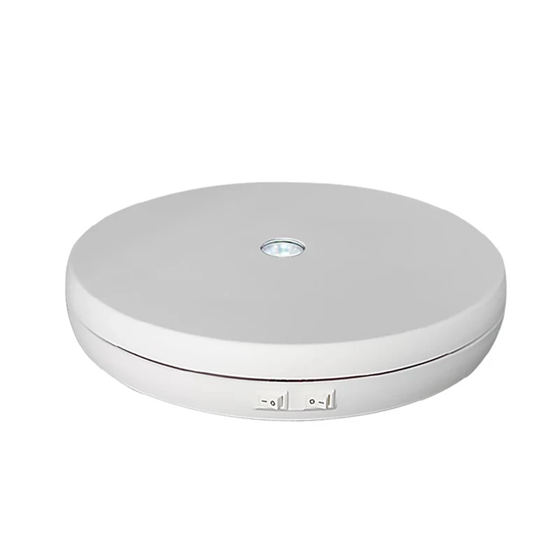 360 Degree Rotating Display Stand Turntable 25cm Led Light Turn Table ...