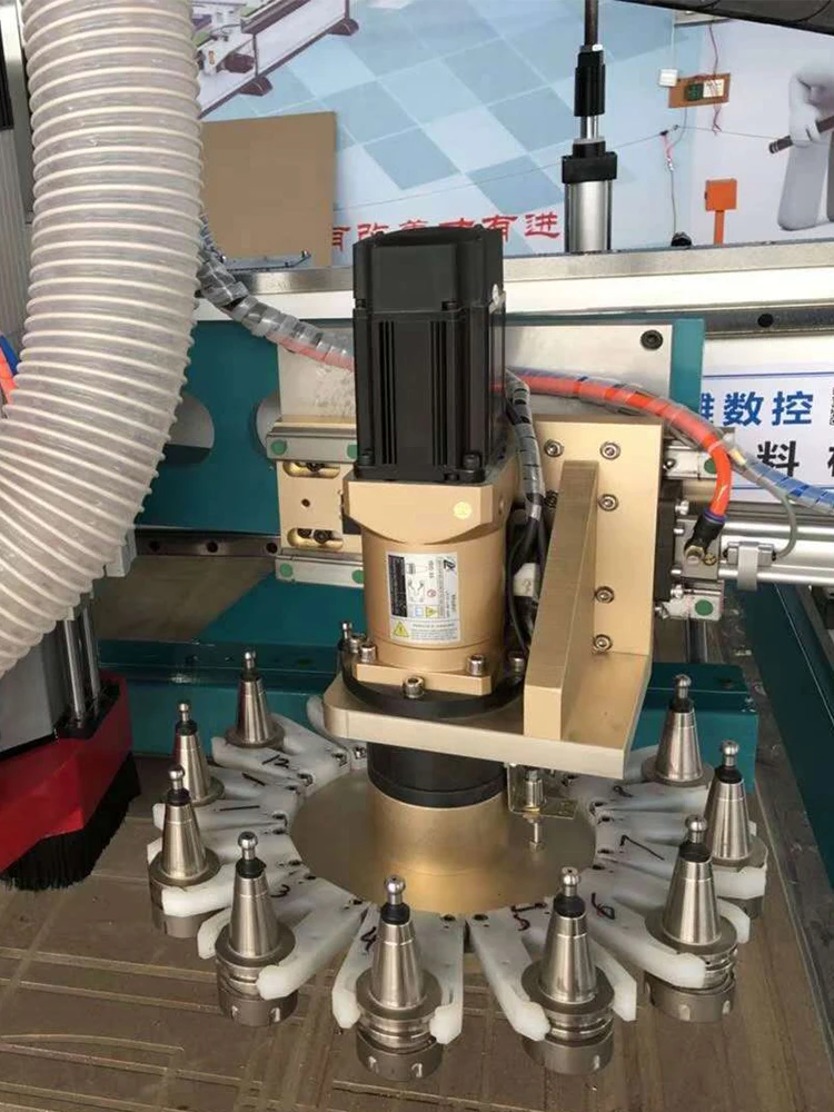 Cnc Iso20 Iso30 Bt30 Bt40 Gripper Clamping Rotary Magazine Automatic ...