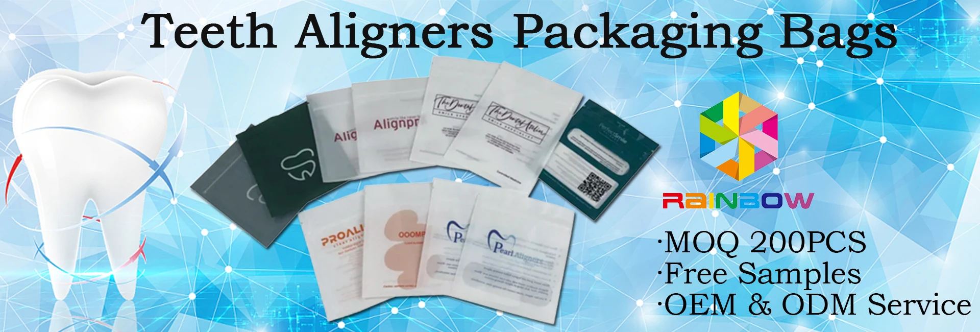 Customized Teeth Aligners Packaging Bags - Transparent & Reusable