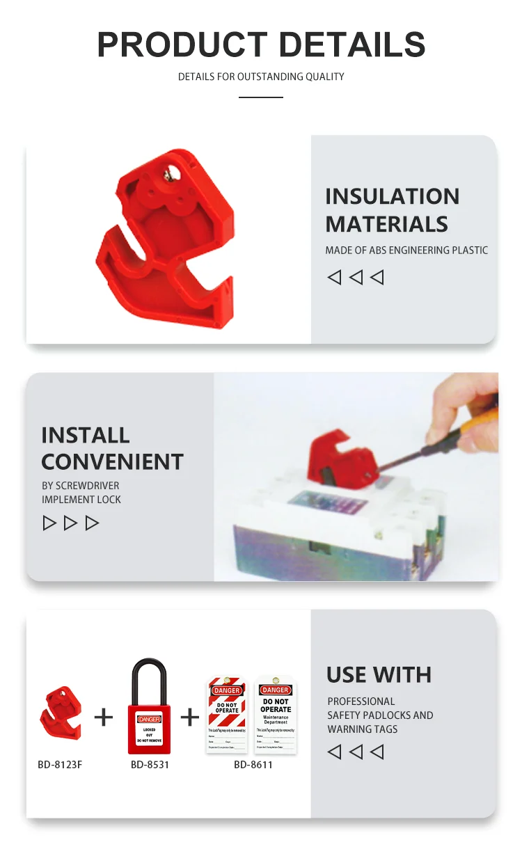 MCCB Miniature Circuit Breaker Lockout Device - Safety & Efficiency