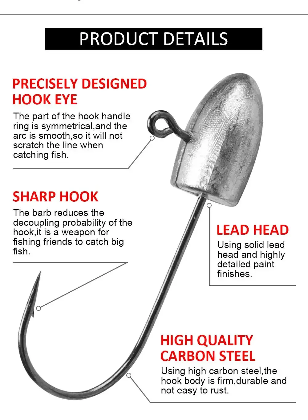 Ice Fishing Hooks - Spinpoler Mini Jig Heads for Success