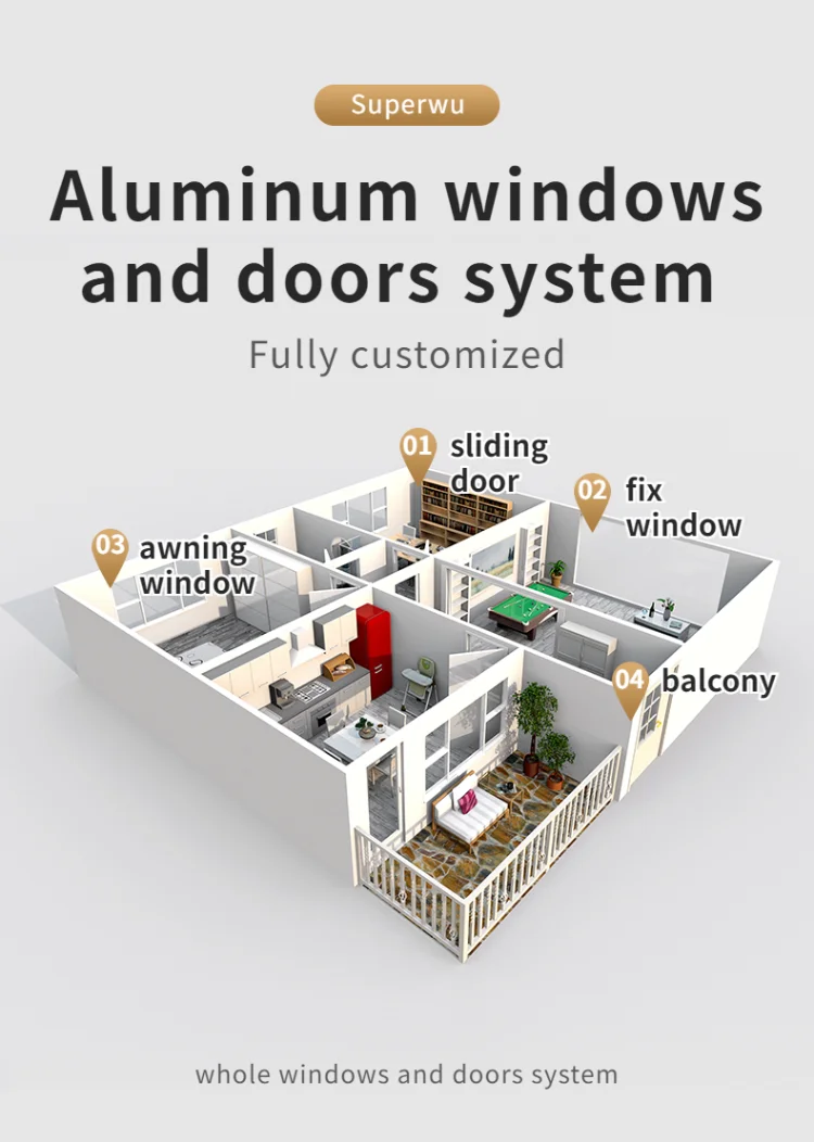 AS2047 Australian Standard Modern Style Main Entrance Door