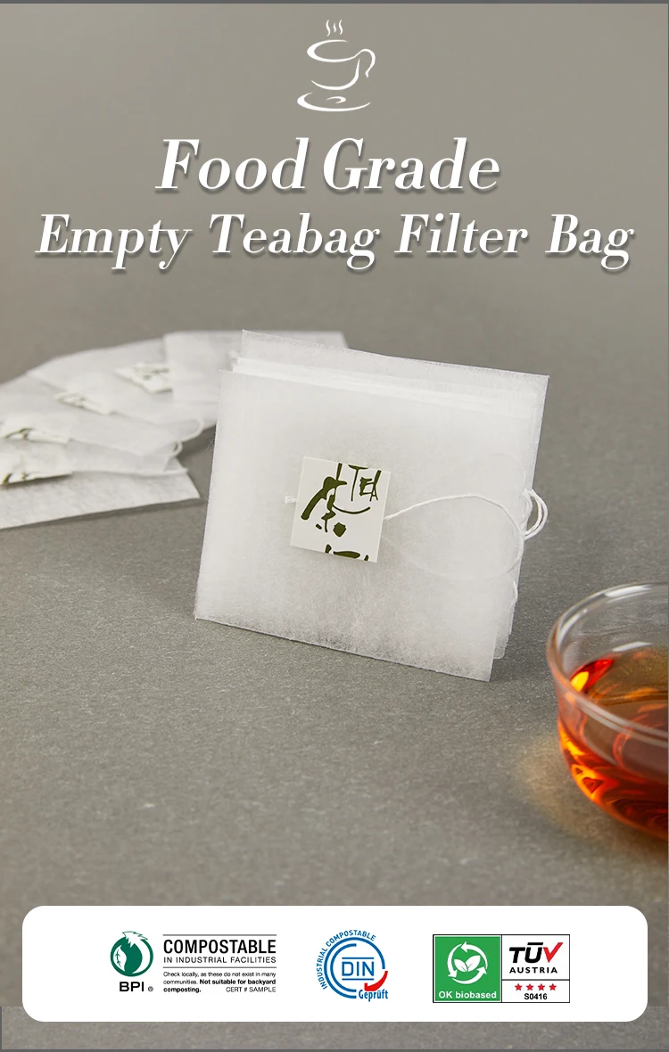 Wholesale Tea Supplier Custom Tea Bag Biodegradable PLA Non Woven ...