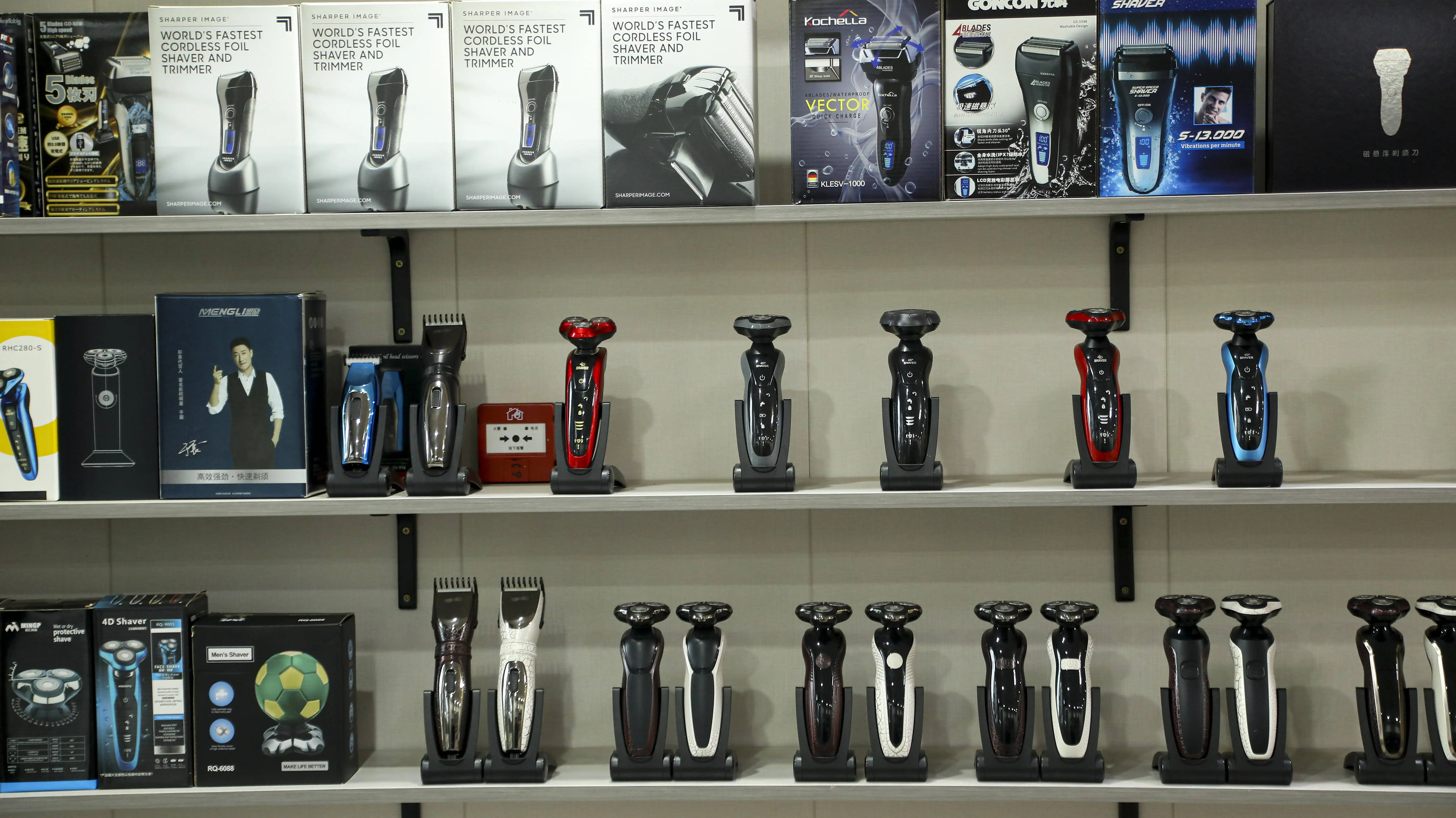 2024 Rechargeable Face Hair Removerwaterproof Rotary Razor Beard Nose Hair Trimmer Electric ...