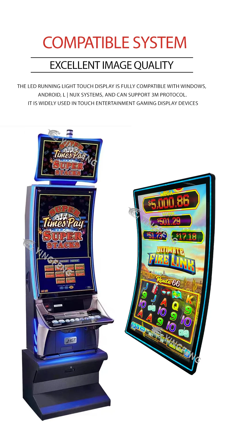 43inch 4k Hd Gaming Use Capacitive Curved Touch Screen Bally Gaming ...