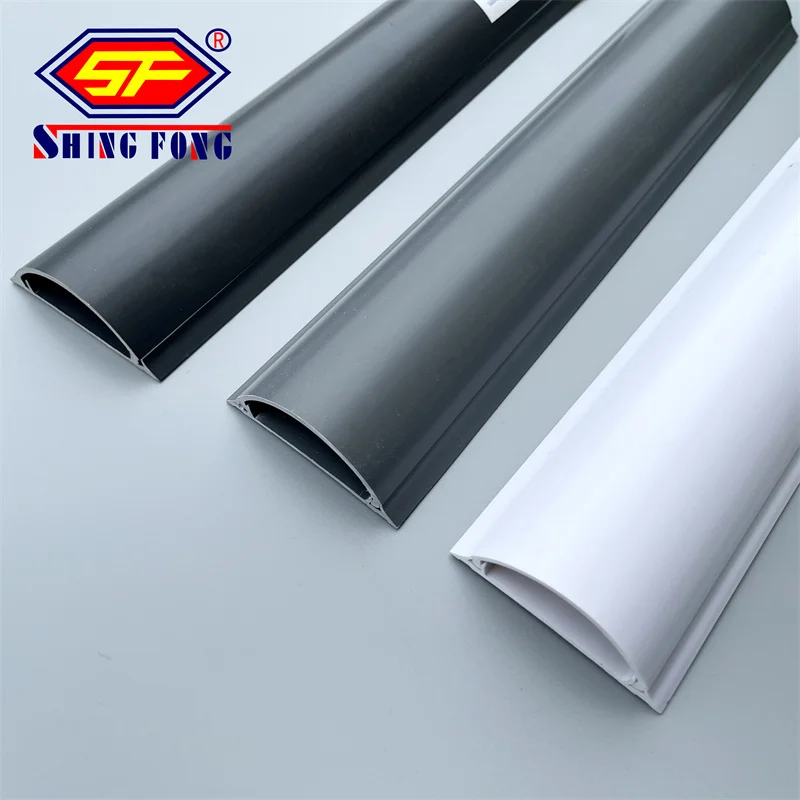 Cable Protector 2 Channel Cable Tray Cable Protector Floor Pvc Trunking ...