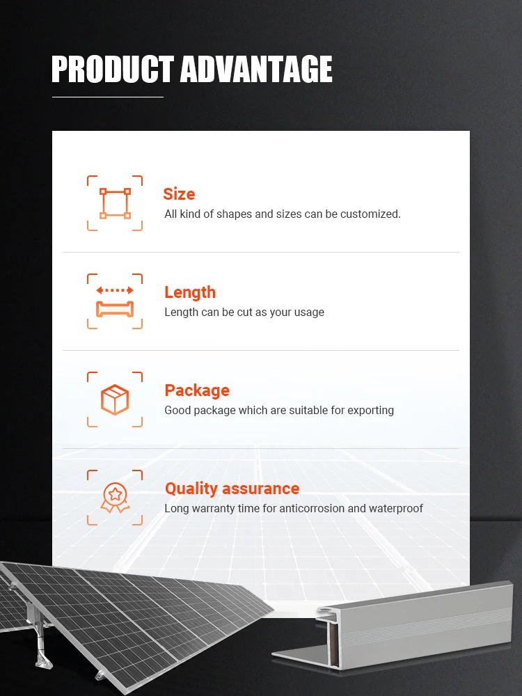 Aluminum Solar Frame Profile - Durable & Stylish Extrusions