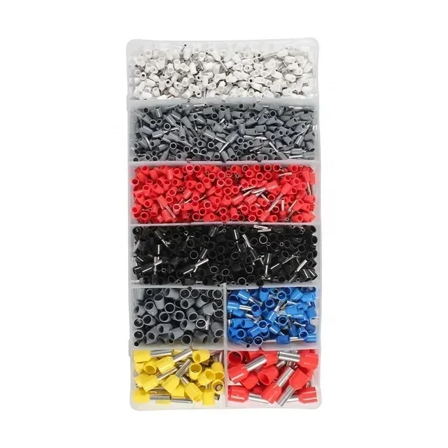 1800PCS Boxed Assorted ferrule terminal Kit Crimper insulated VE ...