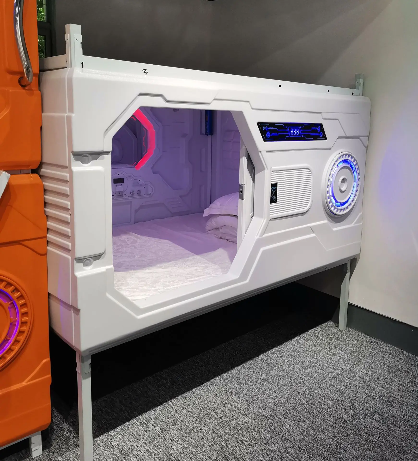 Modern Abs Living Room Furniture Metal Bed Frame Sleeping Cabin Pod ...