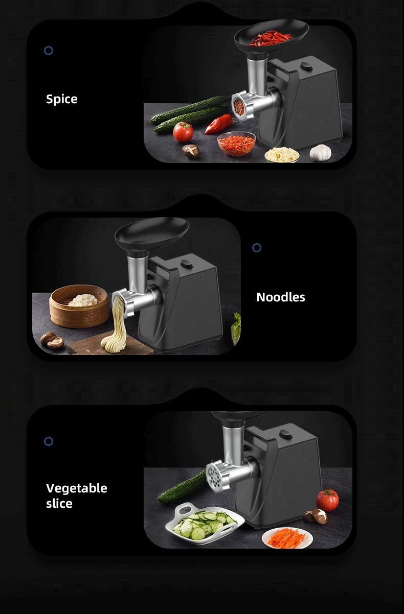 Plastic Electric Mincing Machine - Efficient Food Processing